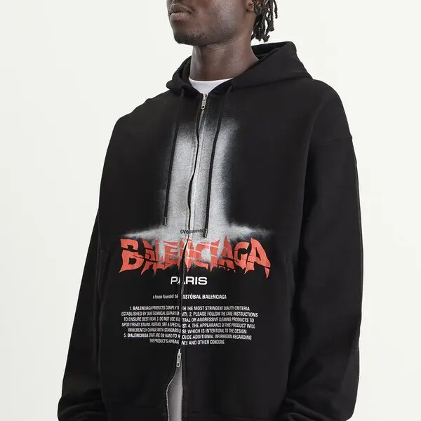 Balenciaga Oversized Zip-up Hoodie