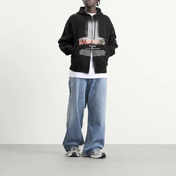 Balenciaga Oversized Zip-up Hoodie