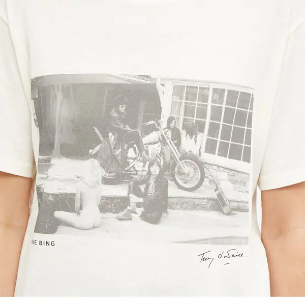 ANINE BING Lili T-shirtwith Rolling Stones Print