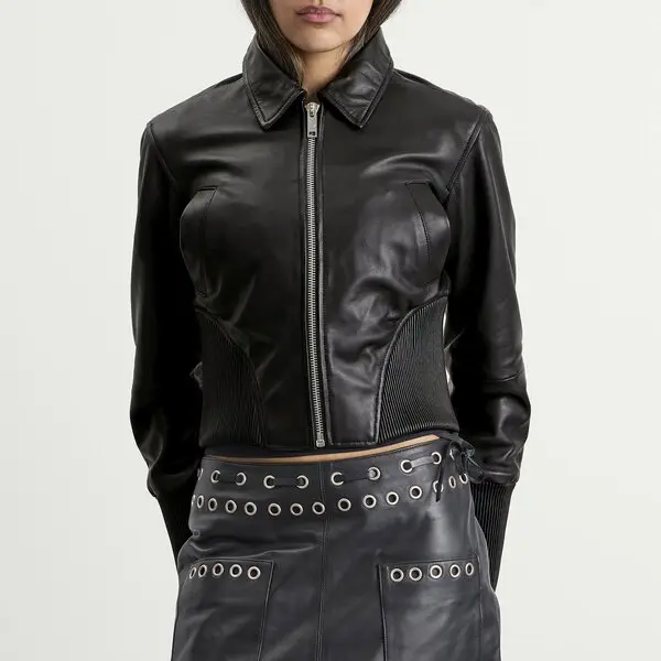 DEADWOOD Angel Recycled Leather Jacket