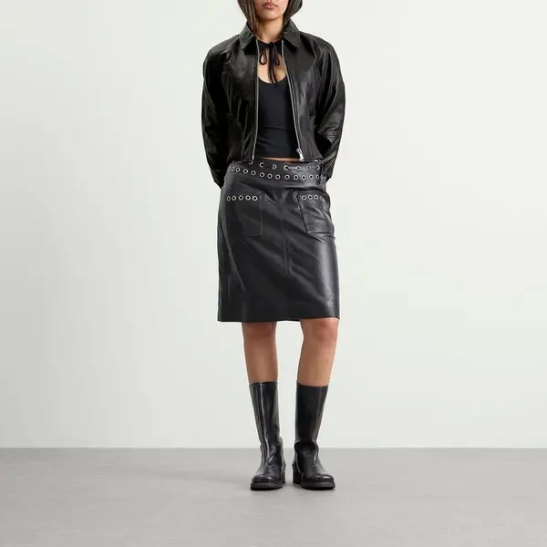DEADWOOD Angel Recycled Leather Jacket