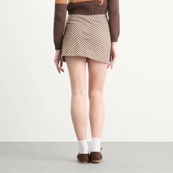 HOUSE OF SUNNY Retro Blanket Mini Skirt