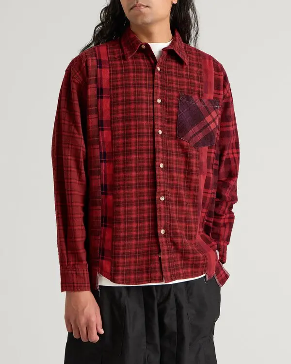 Needles 7 Cuts Overdyed Flannel Shirt