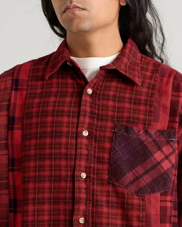 Needles 7 Cuts Overdyed Flannel Shirt