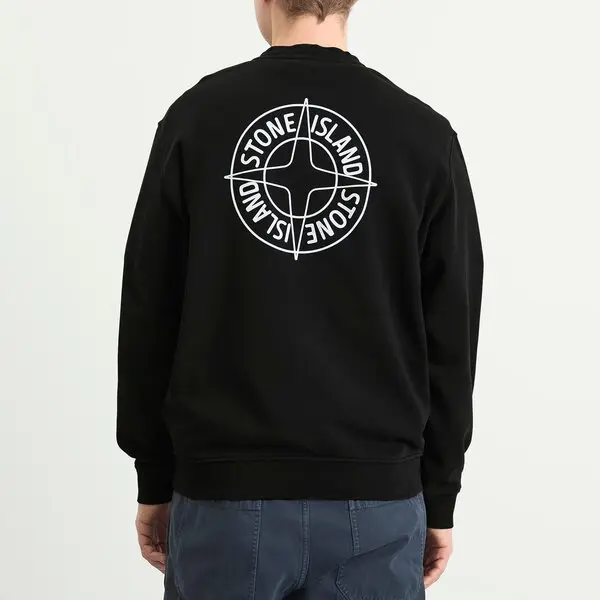 Stone Island Outline Compass Crew Neck Sweatshirt