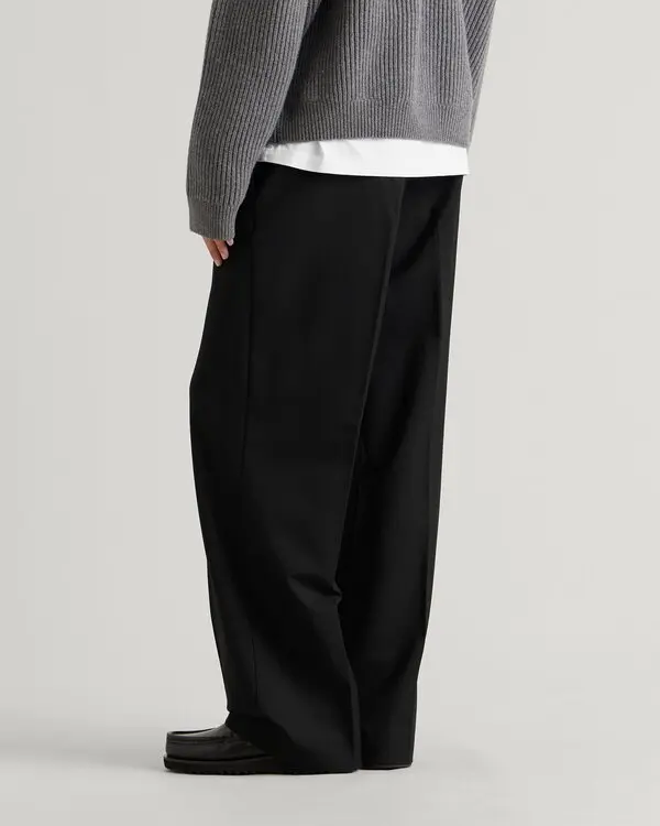 WAX LONDON Piper Wool Blend Pleated Trousers