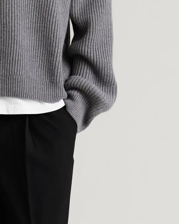 WAX LONDON Piper Wool Blend Pleated Trousers