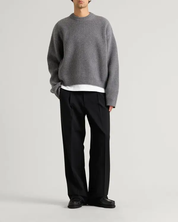 WAX LONDON Piper Wool Blend Pleated Trousers