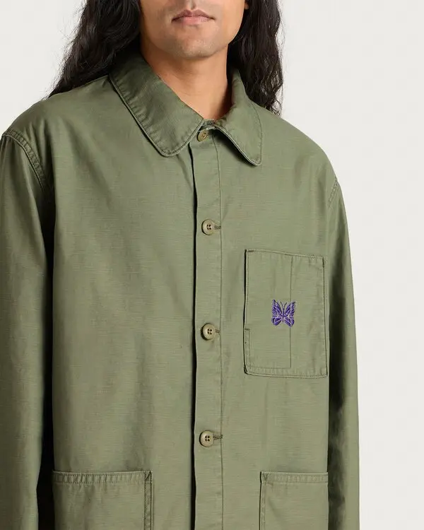 Needles Reversed Sateen Coverall Jacket