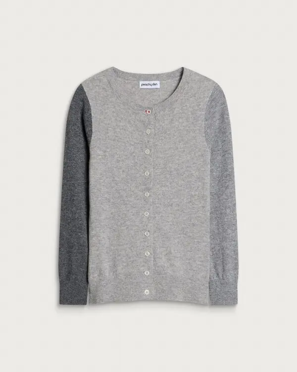 PEACHY DEN Colourblock Cardigan