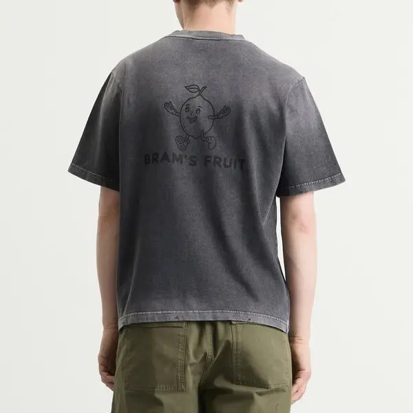 BRAM'S FRUIT Distressed Big Lemon Outline T-shirt