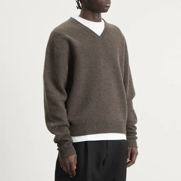 Studio Nicholson Loch Cashmere Wool V Neck Jumper