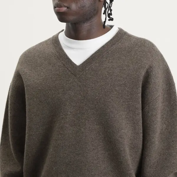 Studio Nicholson Loch Cashmere Wool V Neck Jumper