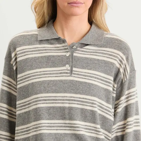 NOTHING WRITTEN Kevin Stripe Pullover