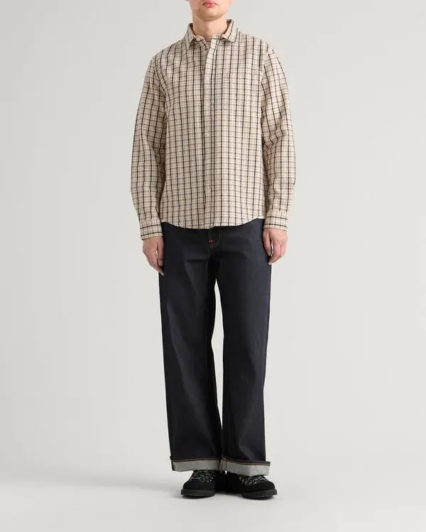 WAX LONDON Shelly Dobby Check Shirt