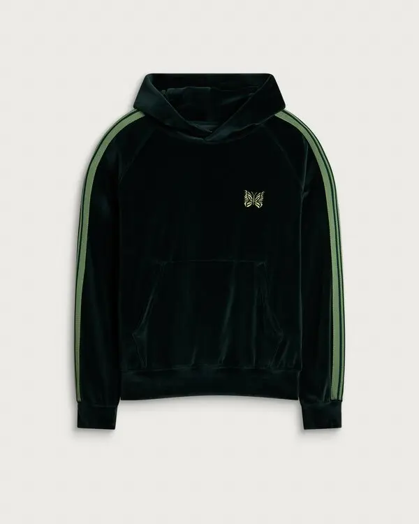 Needles Velour Track Hoodie - Green