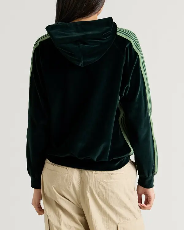 Needles Velour Track Hoodie - Green