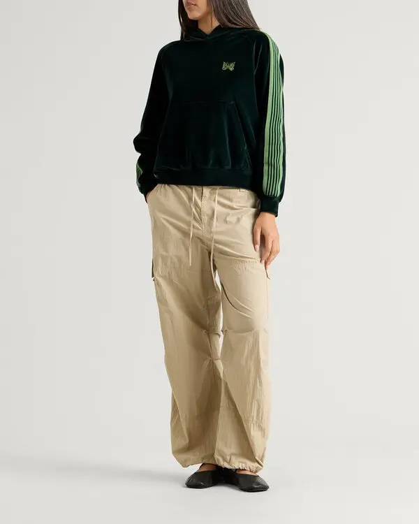 Needles Velour Track Hoodie - Green