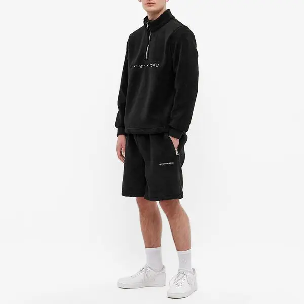 MKI MIYUKI ZOKU Sherpa Quarter Zip Sweatshirt