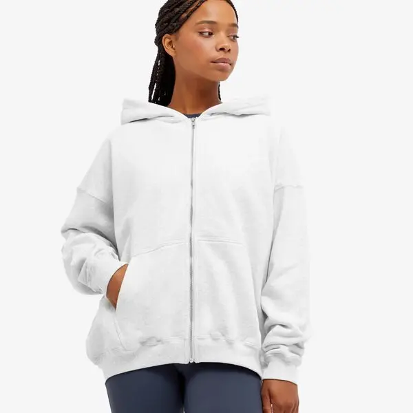 ADANOLA Oversized Full Zip Hoodie