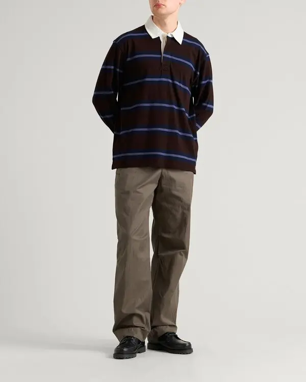 WAX LONDON Rowhill Mirror Stripe Rugby Shirt