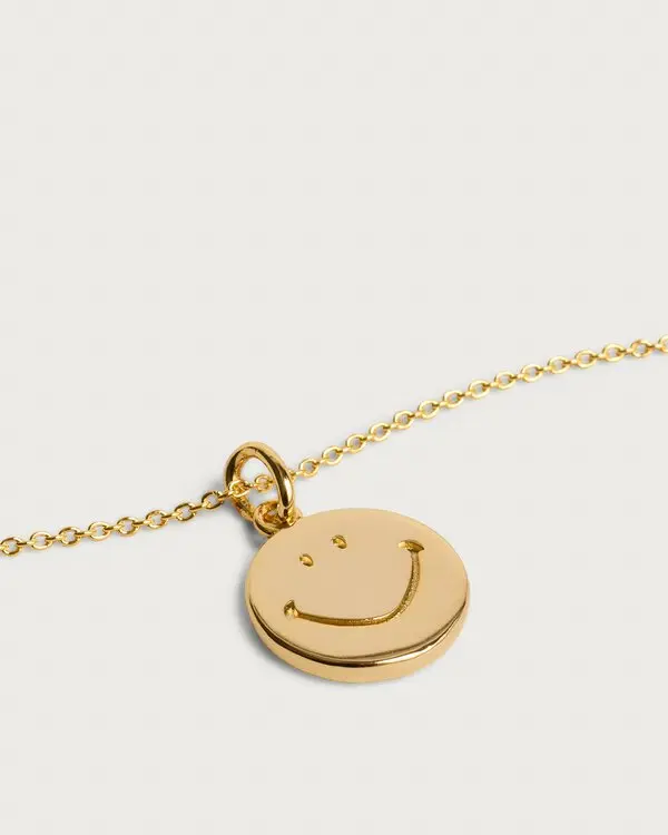 Needles Gold Plate Pendant Necklace