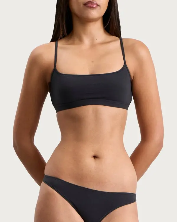 SKIMS Everyday Cotton Scoop Bralette