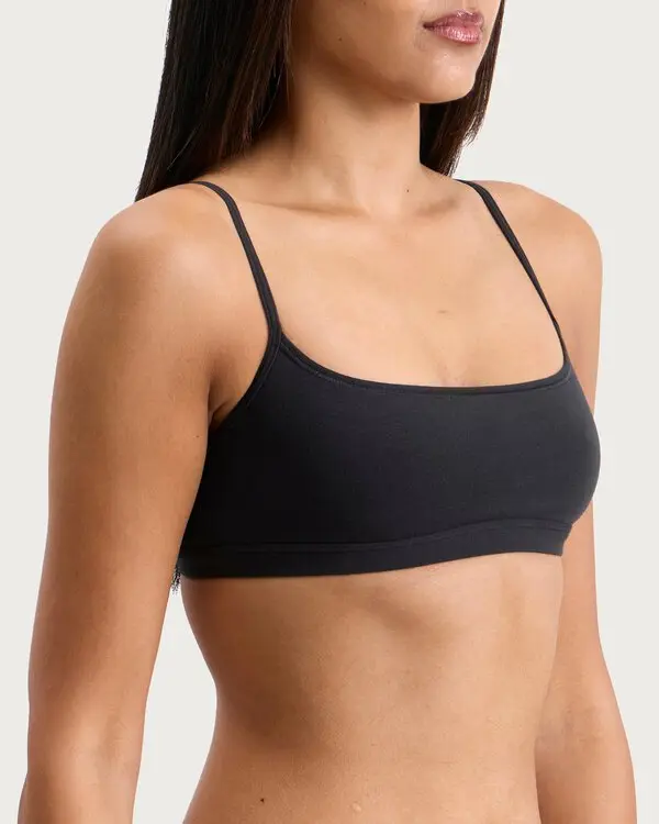 SKIMS Everyday Cotton Scoop Bralette