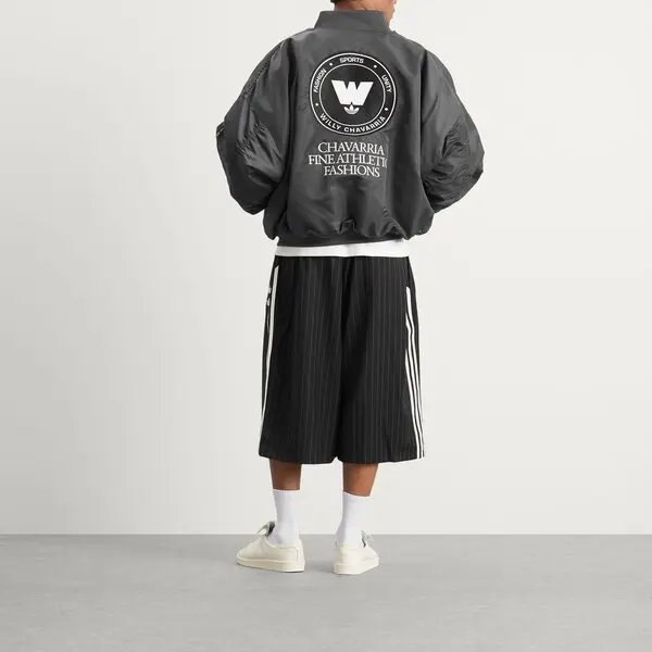 Adidas X Willy Chavarria Satin Bomber Jacket