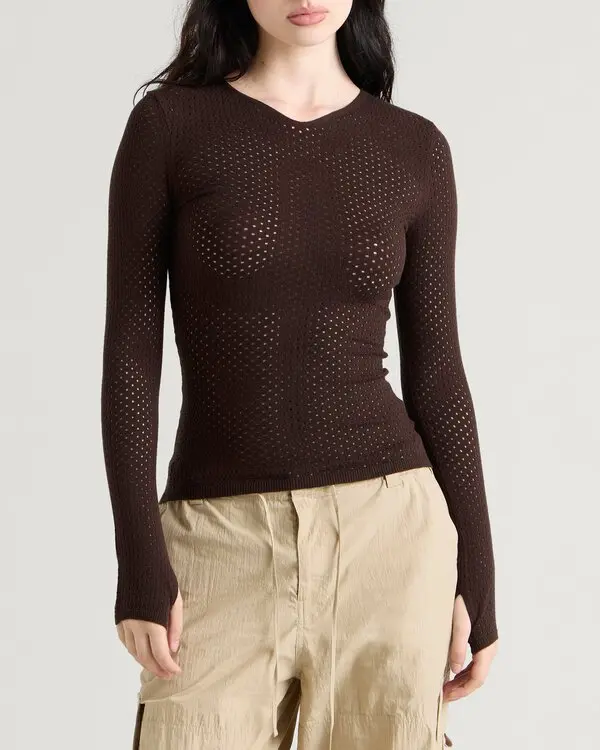 PEACHY DEN Thermal Knit
