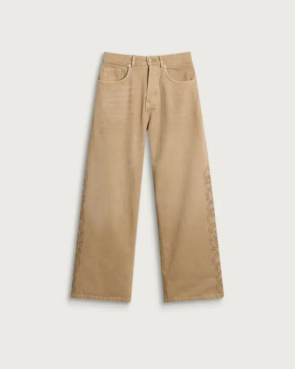 Drole De Monsieur Straight Leg Denim Jeans