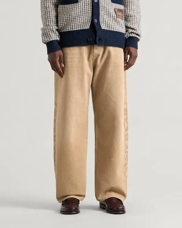 Drole De Monsieur Straight Leg Denim Jeans