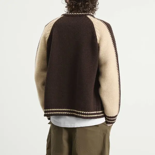 FRIZMWORKS Wool Varsity Zip Cardigan