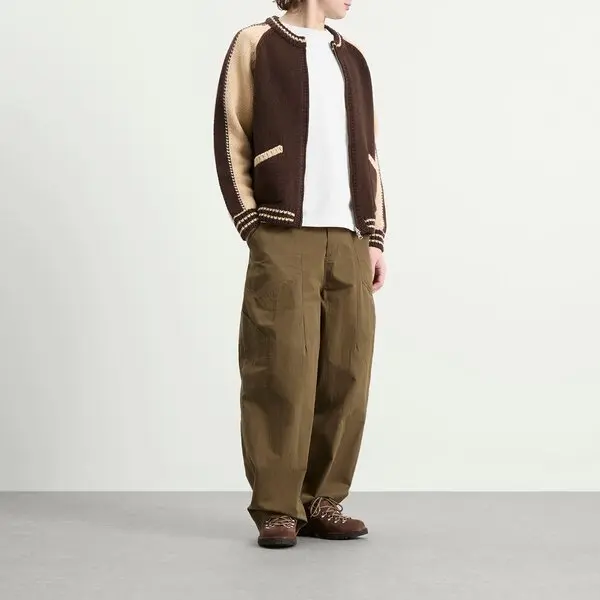 FRIZMWORKS Wool Varsity Zip Cardigan