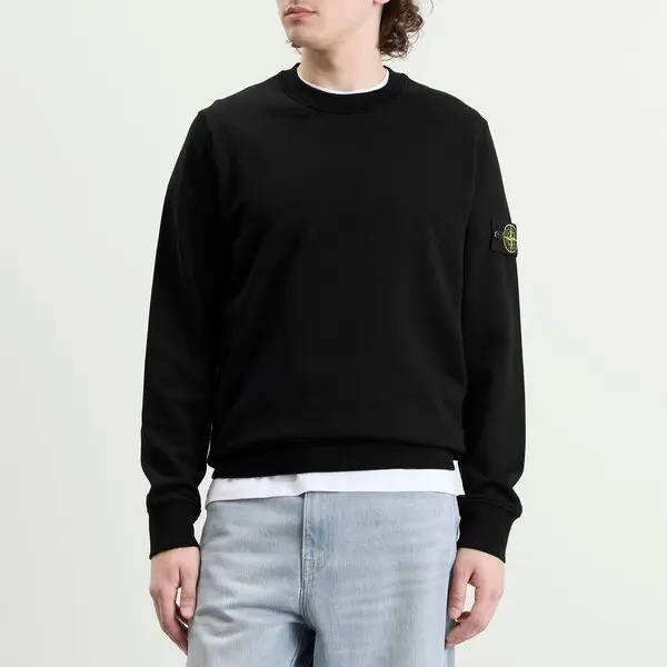 Stone Island Organic Cotton Fleece Sweatshirt