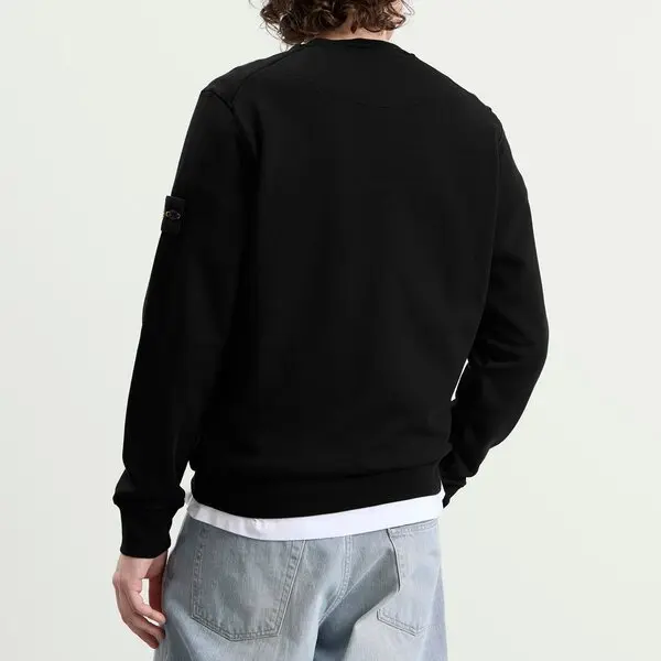Stone Island Organic Cotton Fleece Sweatshirt