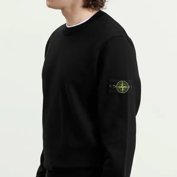 Stone Island Organic Cotton Fleece Sweatshirt
