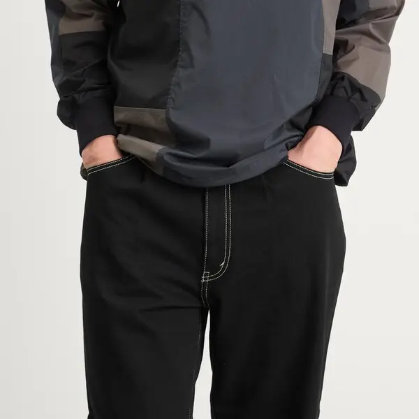 BEAMS Wide Tapered Denim Jeans