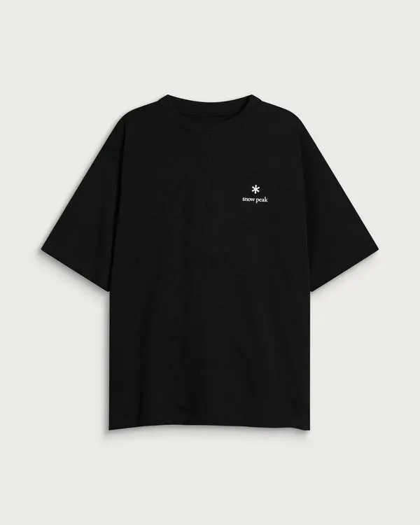 SNOW PEAK New Standard Logo T-shirt - Black