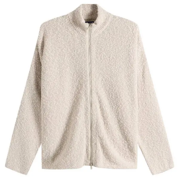 PICANTE Boucle Funnel Zip Through Knit Sweatshirt