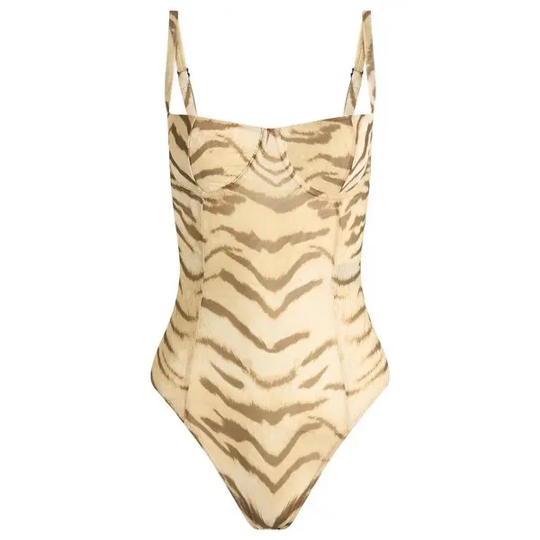 Good American Mesh Bustier Bodysuit