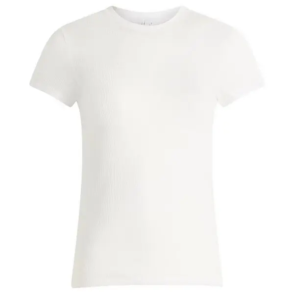 SKIMS Sheer Cotton Crewneck Standard T-shirt - Snow