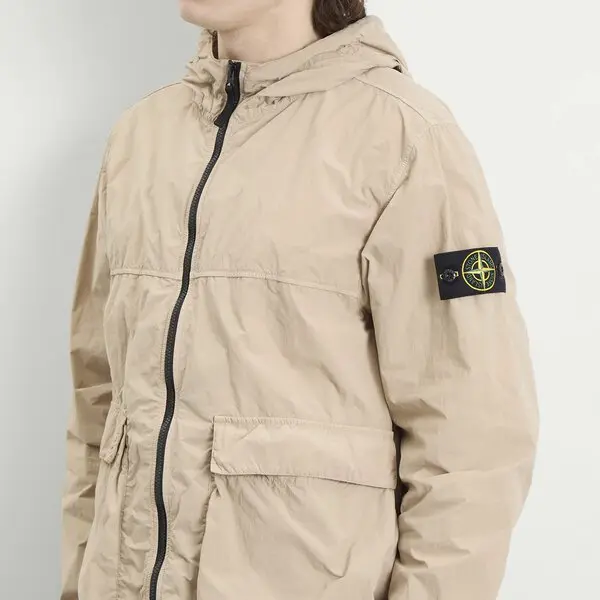Stone Island Nylon Smerigliato-tc Shorts Parka Jacket