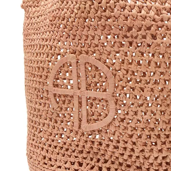 ANINE BING Leah Logo Hobo Bag
