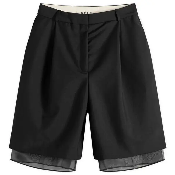 RÓHE Organza Lined Shorts - Black