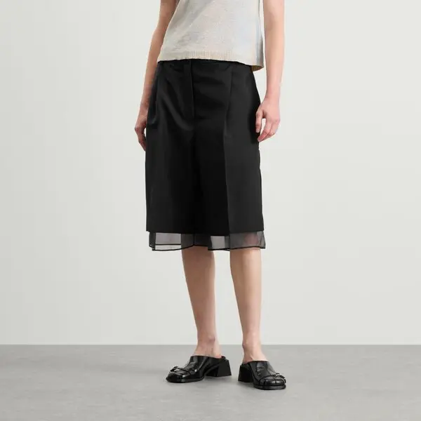 RÓHE Organza Lined Shorts