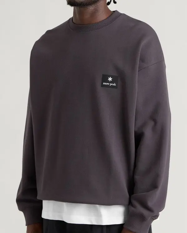 SNOW PEAK New Standard Square Logo Pullover Sweatshirt
