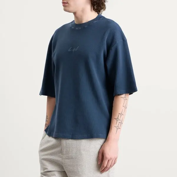 BOUND Acid Wash Organic Waffle T-shirt