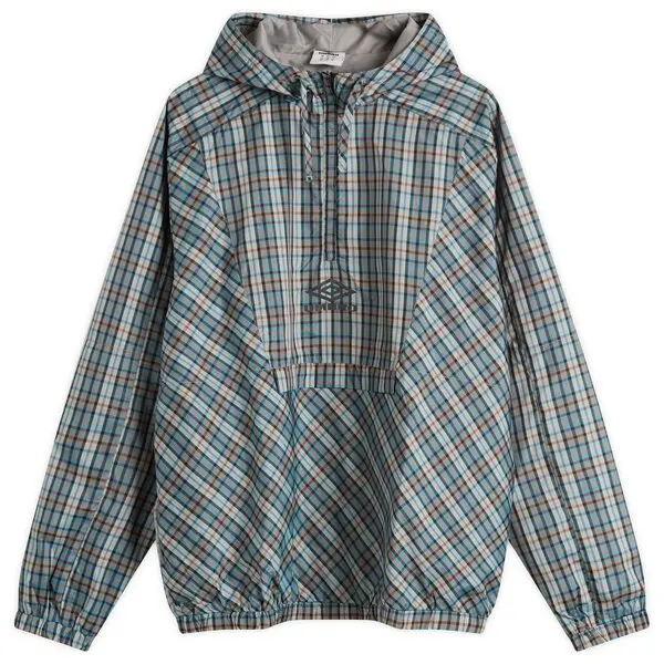 UMBRO Checked Cagoule Jacket - Grey/blue Check