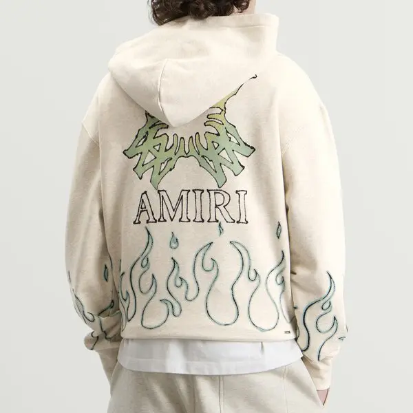 Amiri Ma Quad Flames Hoodie